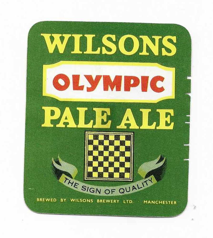 WILSONS OF MANCHESTER – PALE ALE RECTANGLE – Y – SEE 2 PICS – British ...