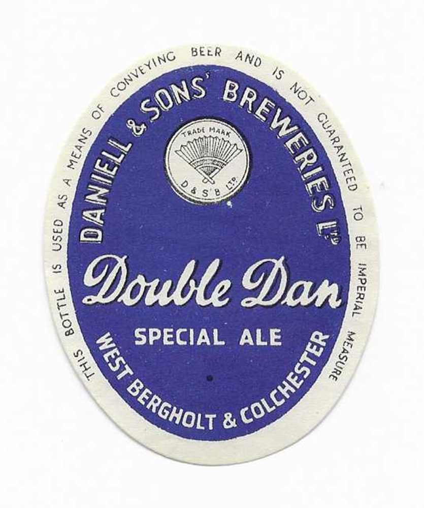 DANIELL & SONS OF WEST BERGHOLT AND COLCHESTER – DOUBLE DAN – 68mm TALL ...