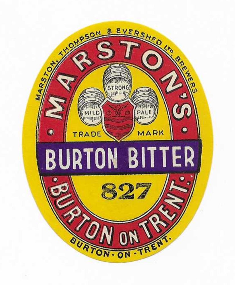MARSTON THOMPSON & EVERSHED – BURTON ON TRENT – BURTON BITTER – 827 ...
