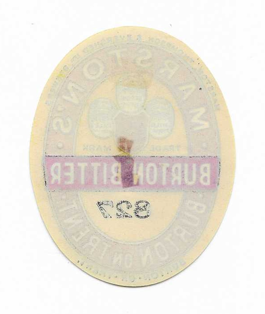 MARSTON THOMPSON & EVERSHED – BURTON ON TRENT – BURTON BITTER – 827 ...