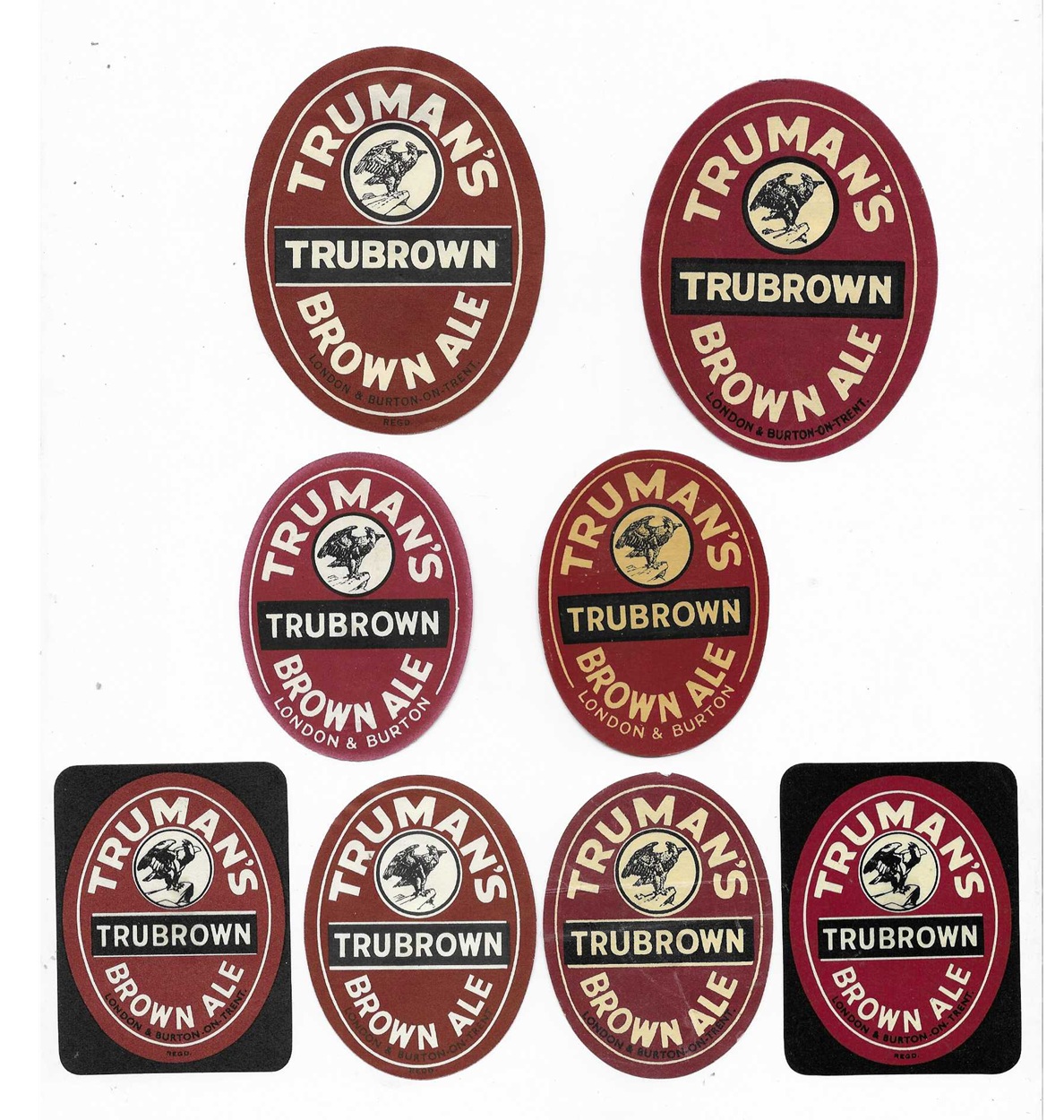TRUMAN BROWN ALE 8 DIFFERENT – 4 ARE SHINY 4 ARE MATT – SEE BOTH PICS ...
