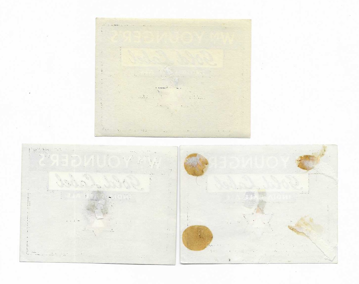 Wm. YOUNGER – GOLD LABEL RECTANGLE TRIO – SEE BOTH PICS – British Beer ...