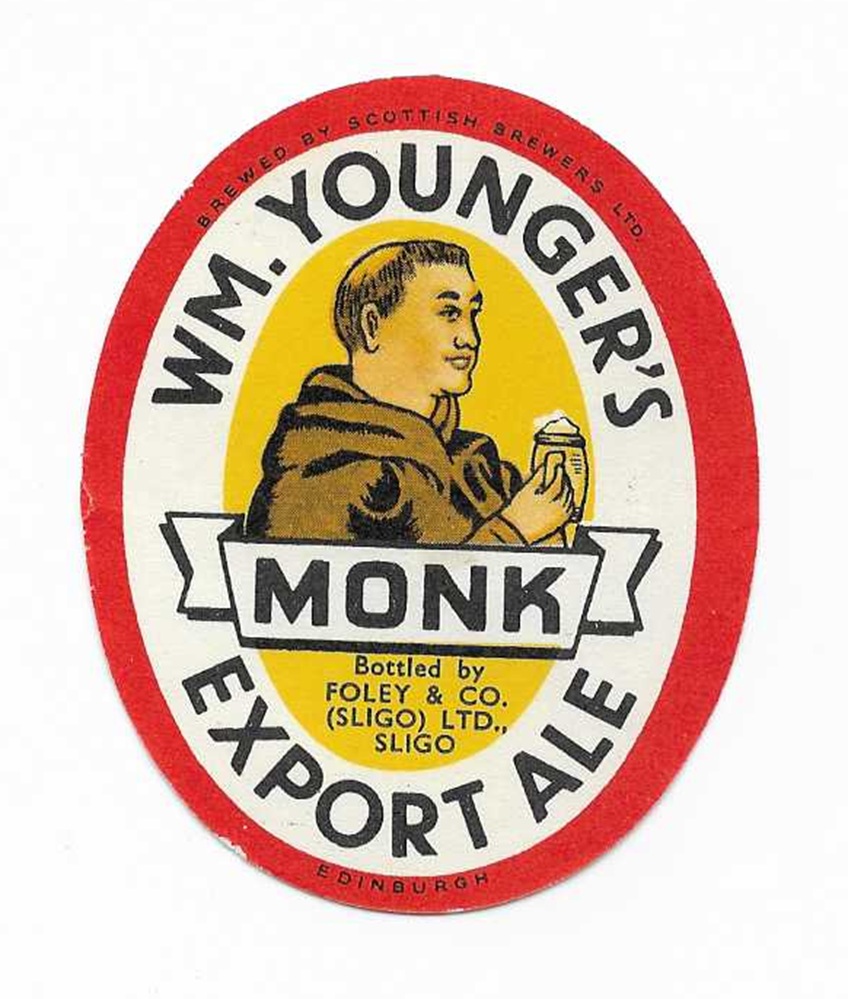 YOUNGER Wm. – MONK EXPORT ALE – FOLEY OF SLIGO – SEE 2 PICS – British ...