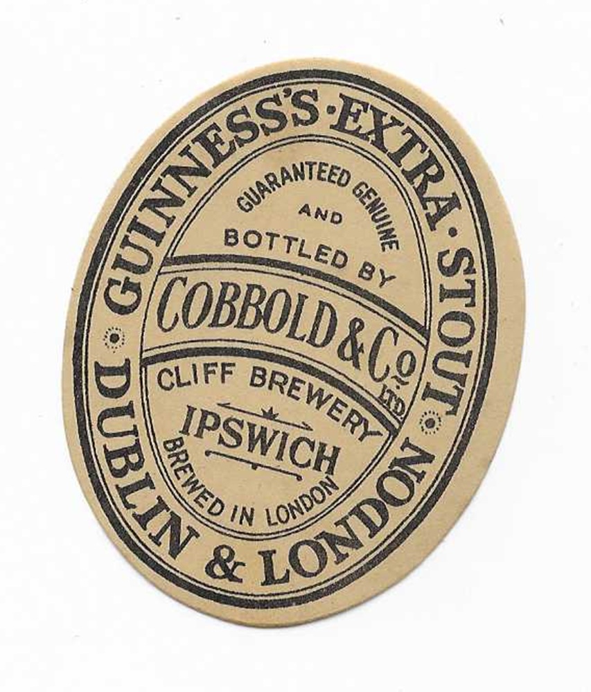 GUINNESS – COBBOLD OF IPSWITCH – 68mm TALL – SEE BOTH PICS – British ...