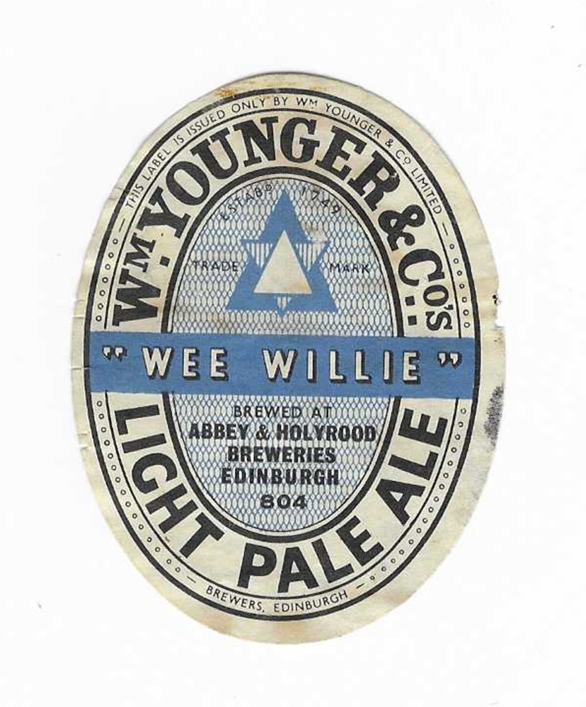 Wm. YOUNGER – WEE WILLIE – ABBEY & HOLYROOD NUMBERED 804 – SEE BOTH ...