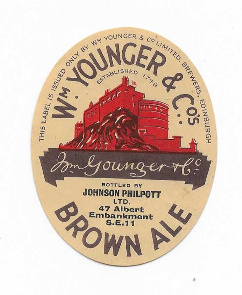 Wm. YOUNGER – CASTLE BROWN ALE – JOHNSON PHILPOTT OF ALBERT EMBANKMENT ...