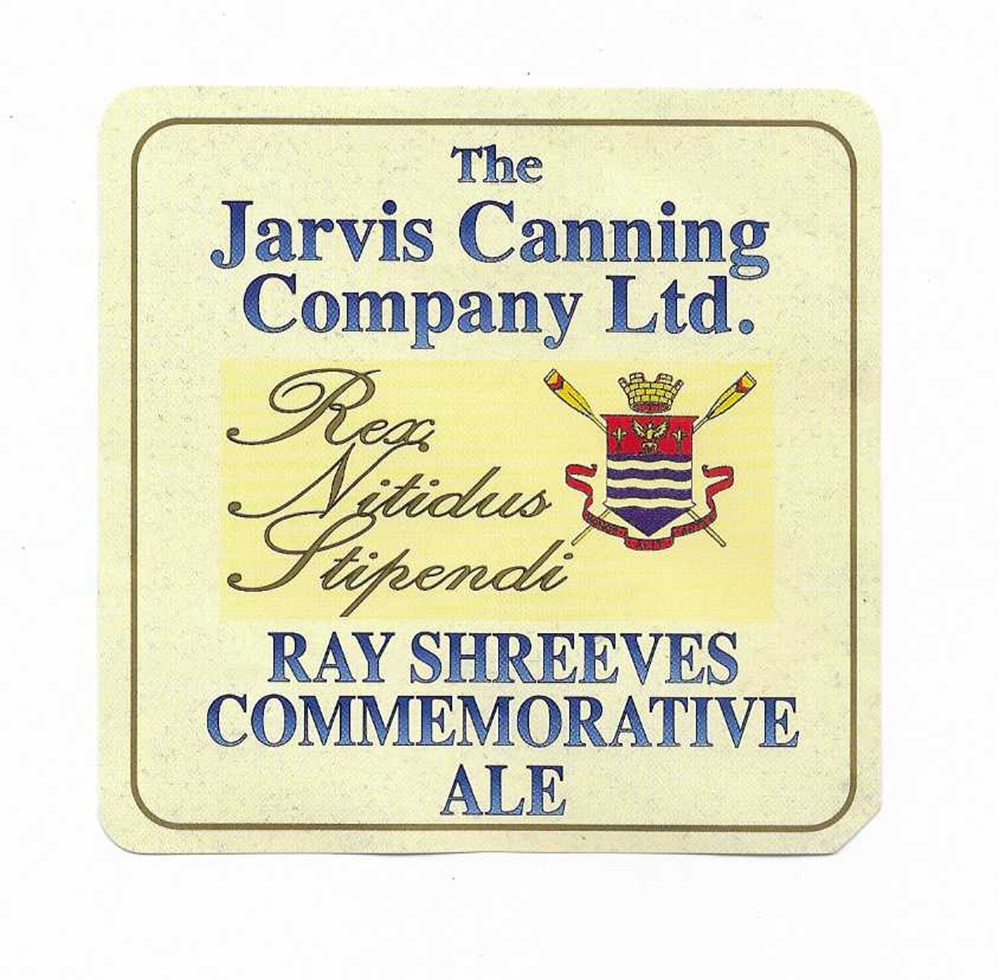 JARVIS CANNING COMPANY – RAY SHREEVES COMMEMORATIVE ALE – FAIR / GOOD ...